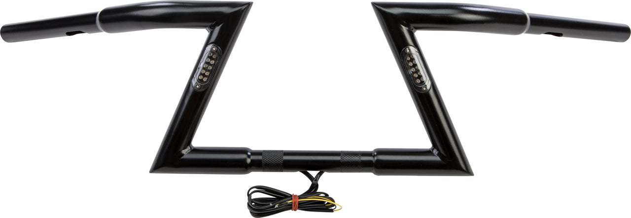 Matte Black Z Bars 8" Rise W/Led Turnsignals – Freedom Riderz